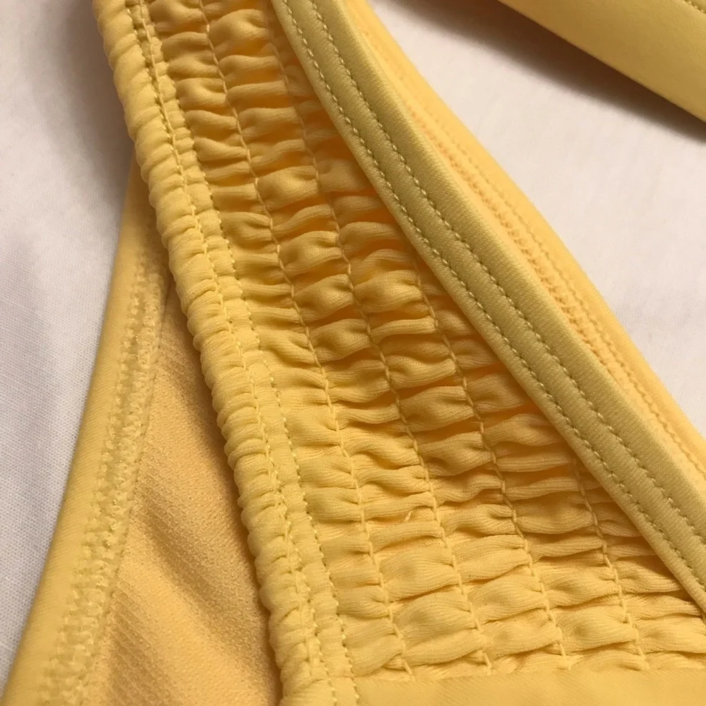 River Island | Swim | New Yellow Smocked 2 Piece Bikini Size 8 River ...